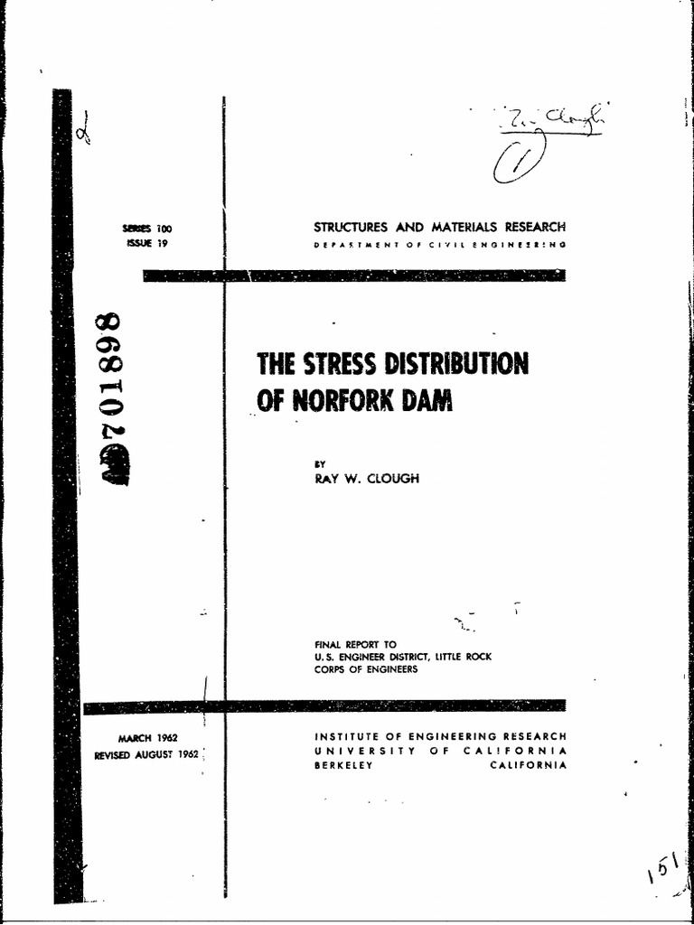 Stress Distribution Analysis of Norfork Dam | PDF | Matrix (Mathematics ...