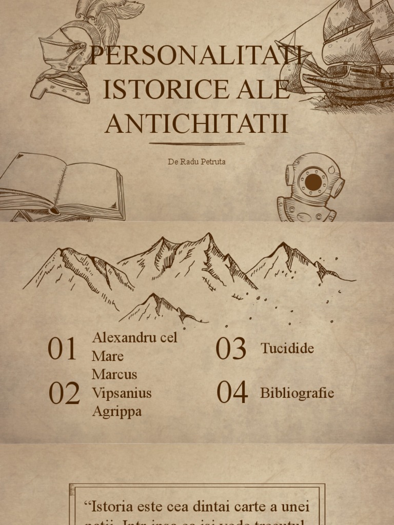 Personalitati Istorice Ale Antichitatii | PDF