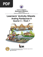 Ap 9 Q2 Tos-Melcs | PDF