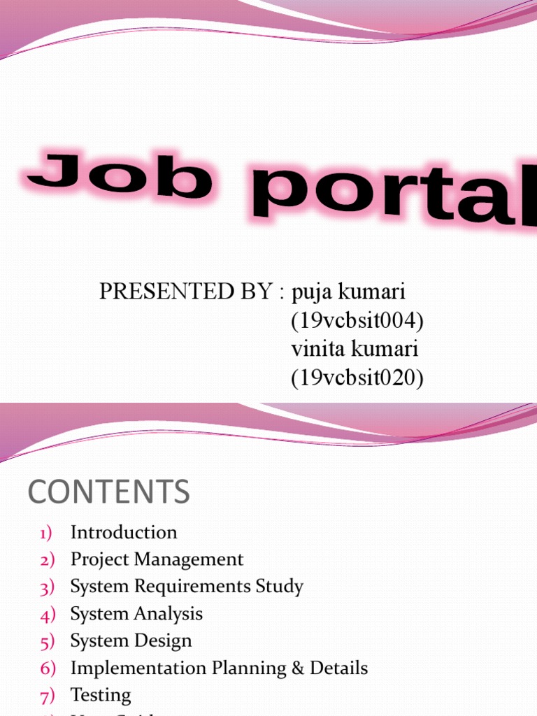 Job Portal | Download Free PDF | Application Software | Microsoft