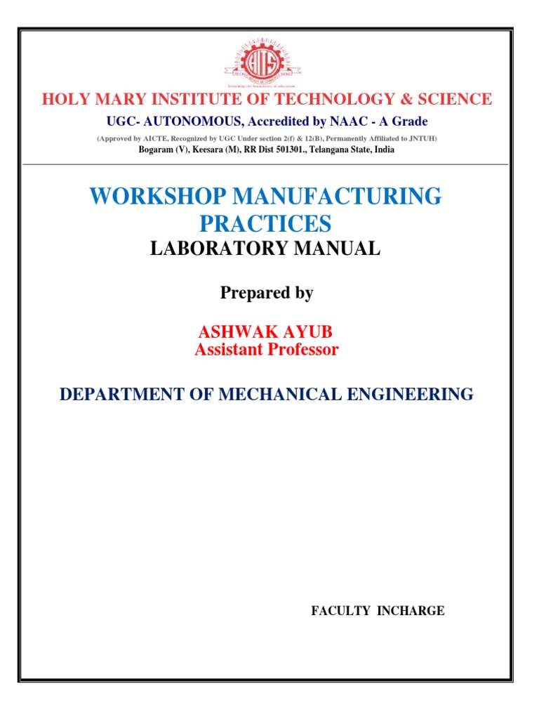 WMP Lab Manual-2023 Aiml-A | PDF | Fluorescent Lamp | Fuse (Electrical)