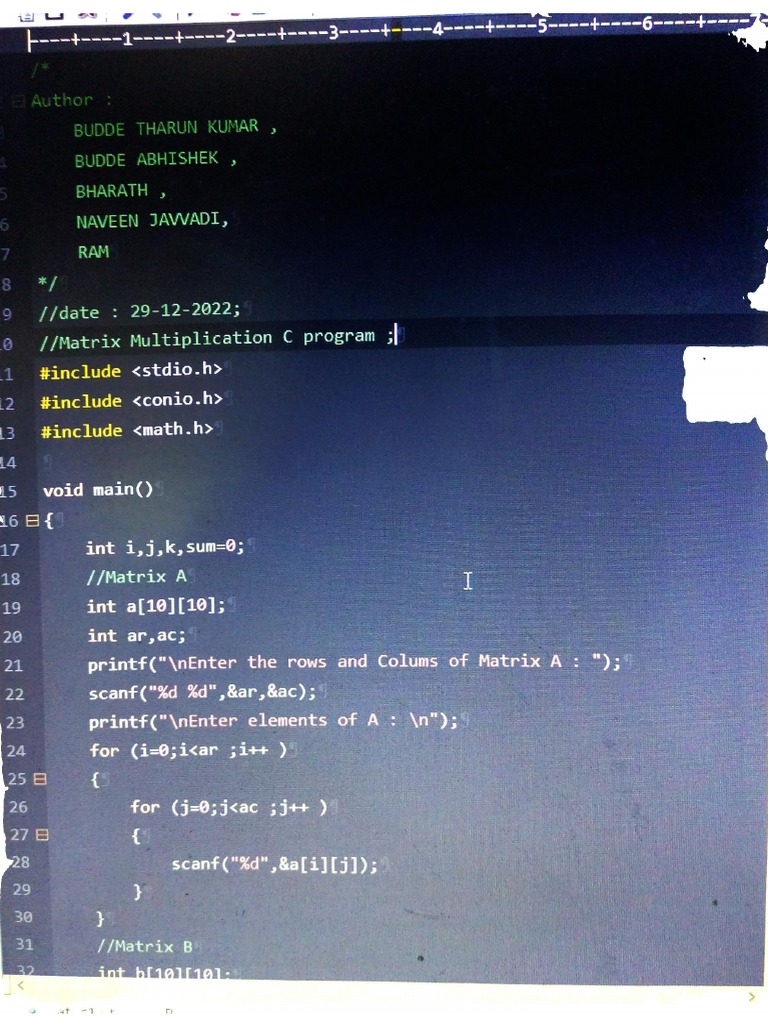 Matrix Multiplication | PDF