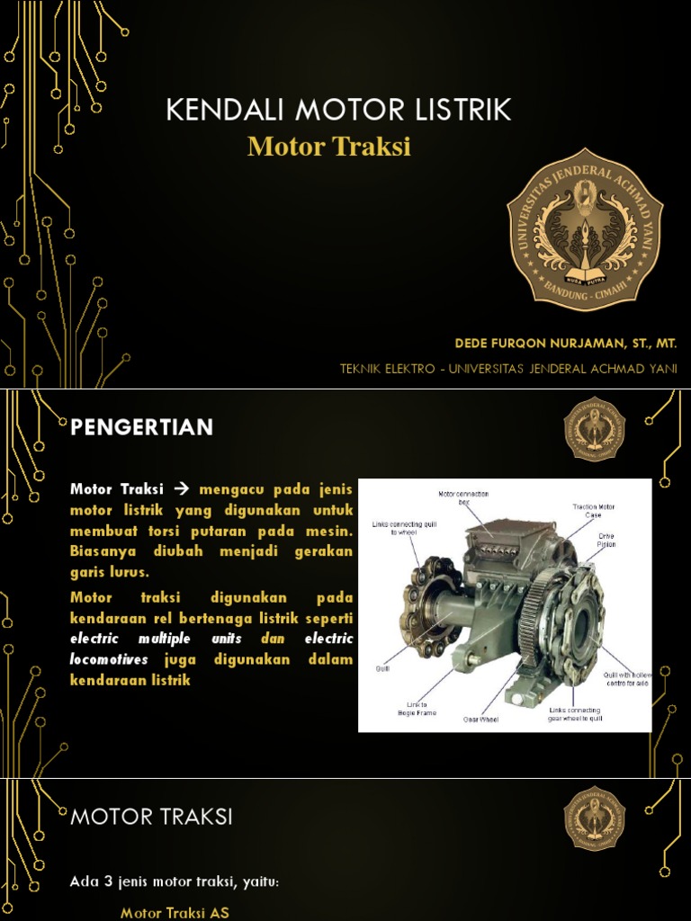 Motor Traksi - Bag 1 | PDF | Teknologi & Rekayasa
