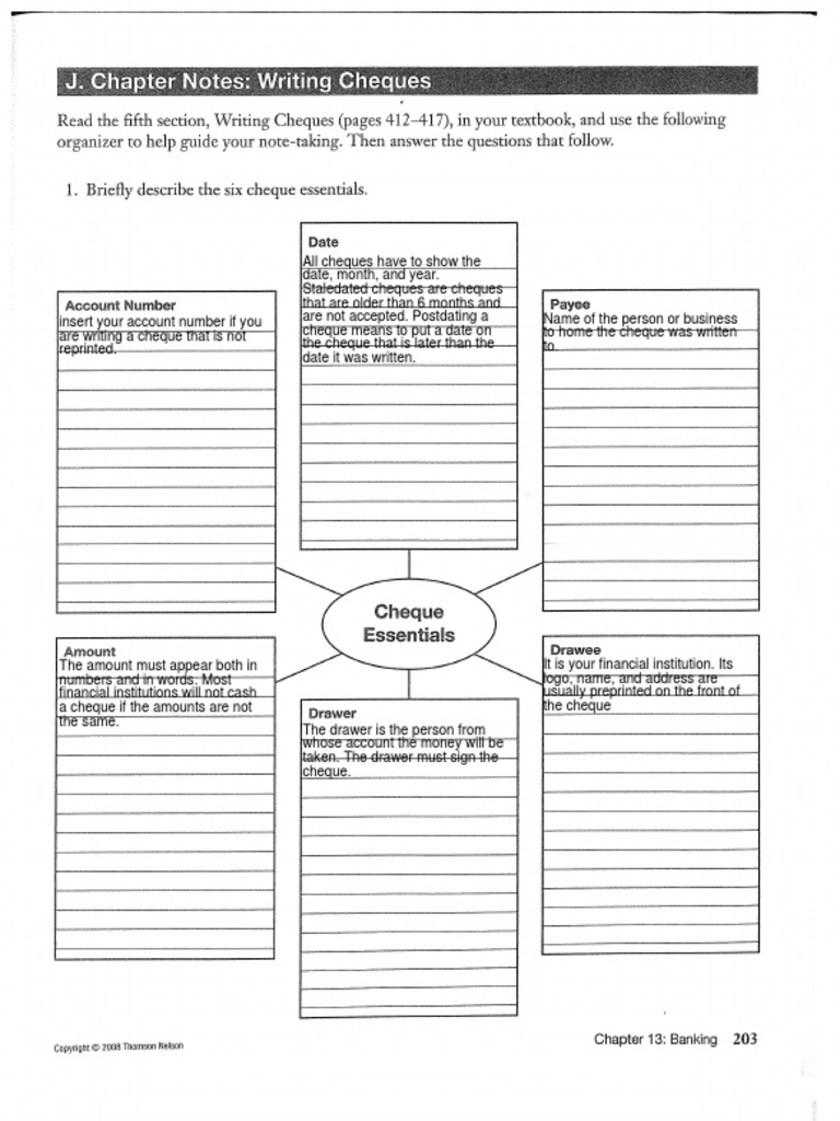 AMBER HUSSAIN - Writingchequesactivity | PDF | Cheque | Computing