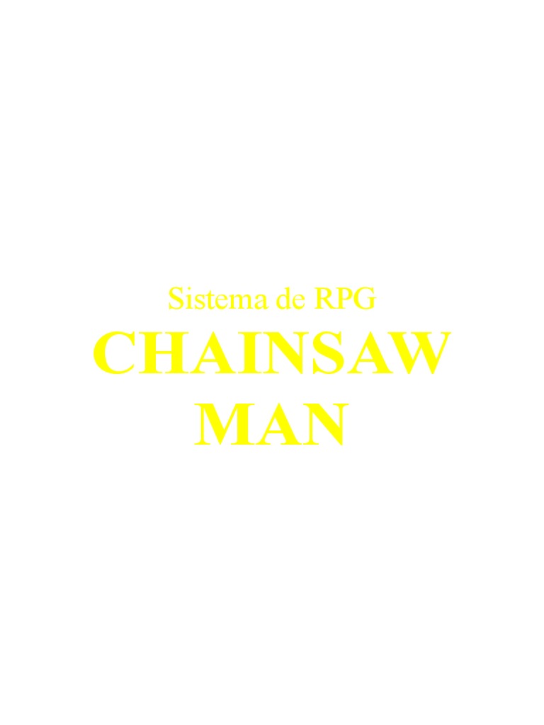 Sistema de RPG Chainsaw Man | PDF