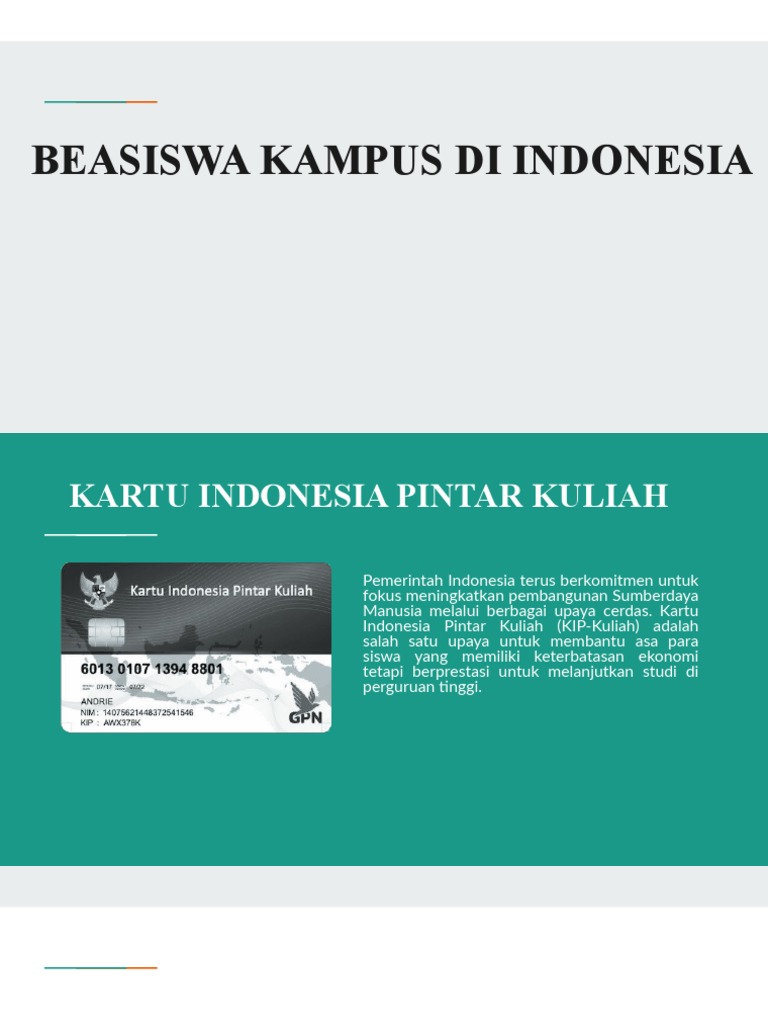 Beasiswa Kampus | PDF