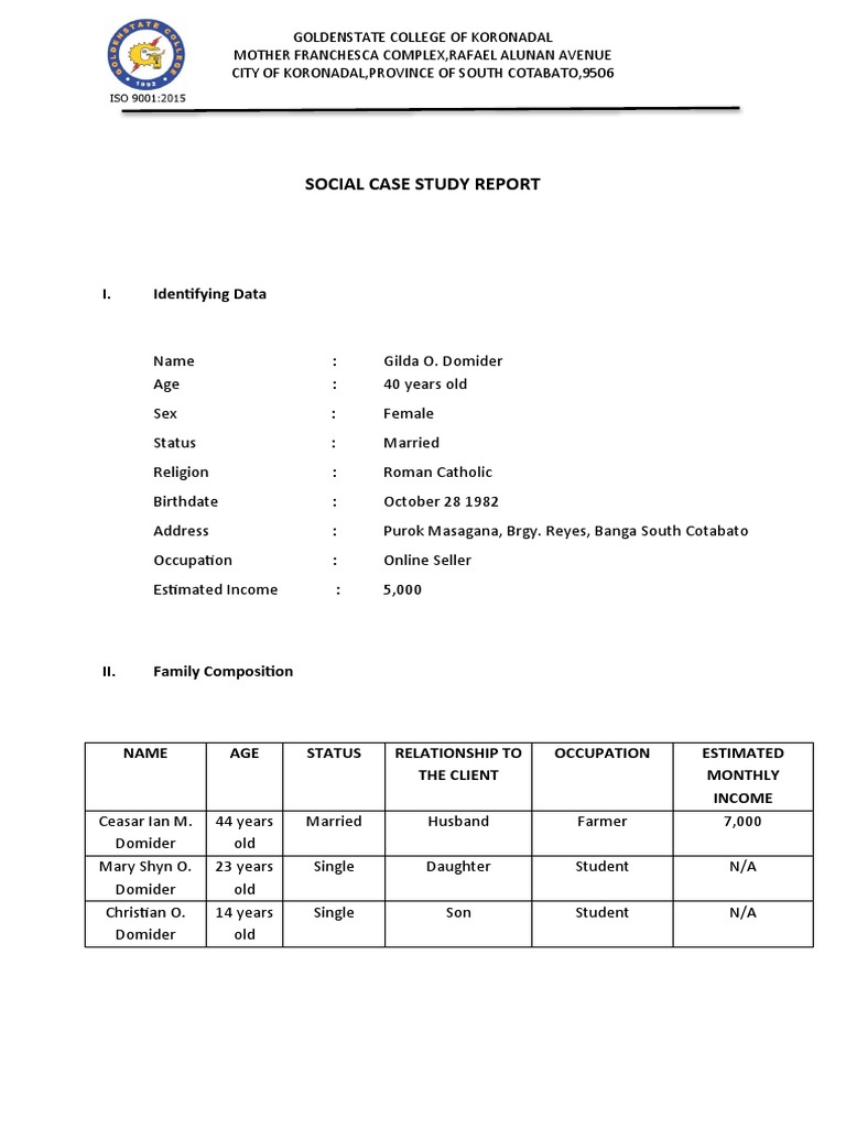 Cha2 Case Study Domider CHACHI 2 1 | PDF | Psychology
