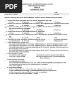 Year 9 Science - Worksheet | PDF