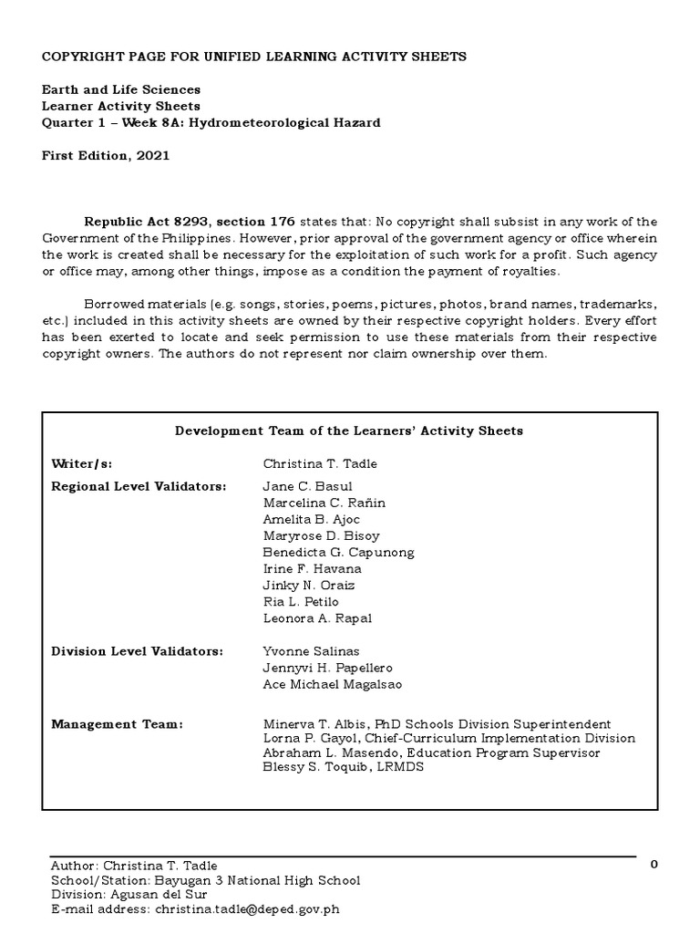 ELS - Q1 - Week 8a | PDF | Social Science | Law