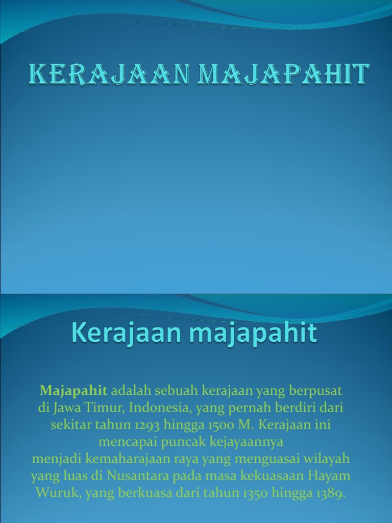 Materi Kerajaan Majapahit | PDF | Sejarah