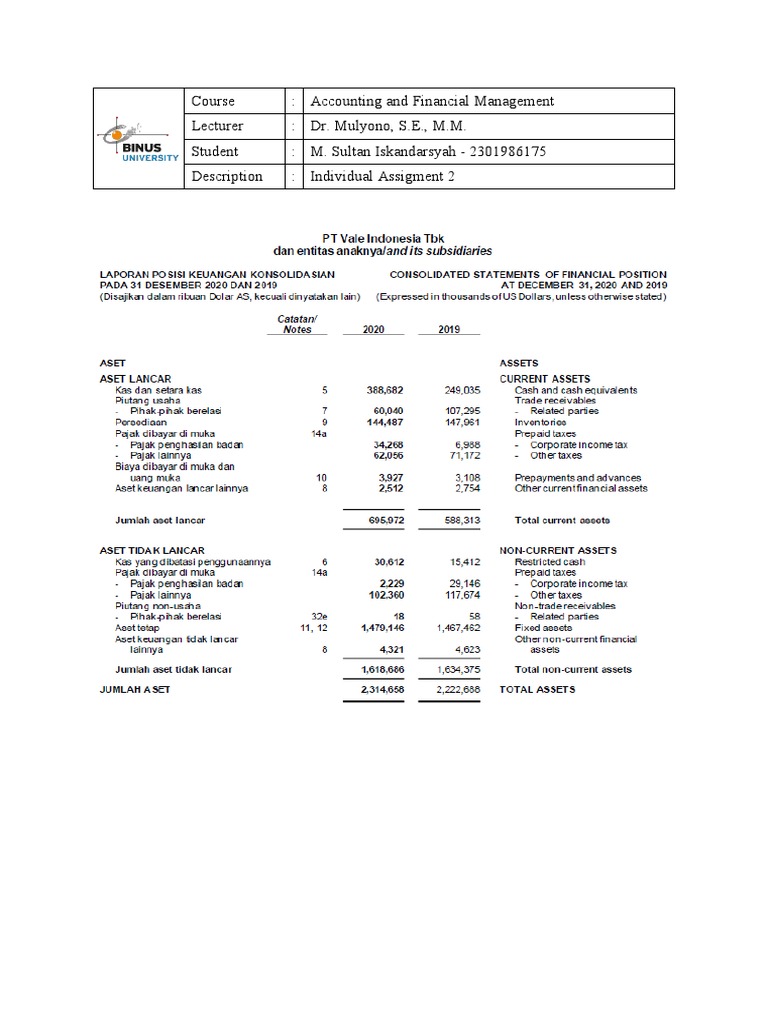 Individual Assignment 2 AFM | PDF | Bisnis | Pengelolaan Keuangan & Uang