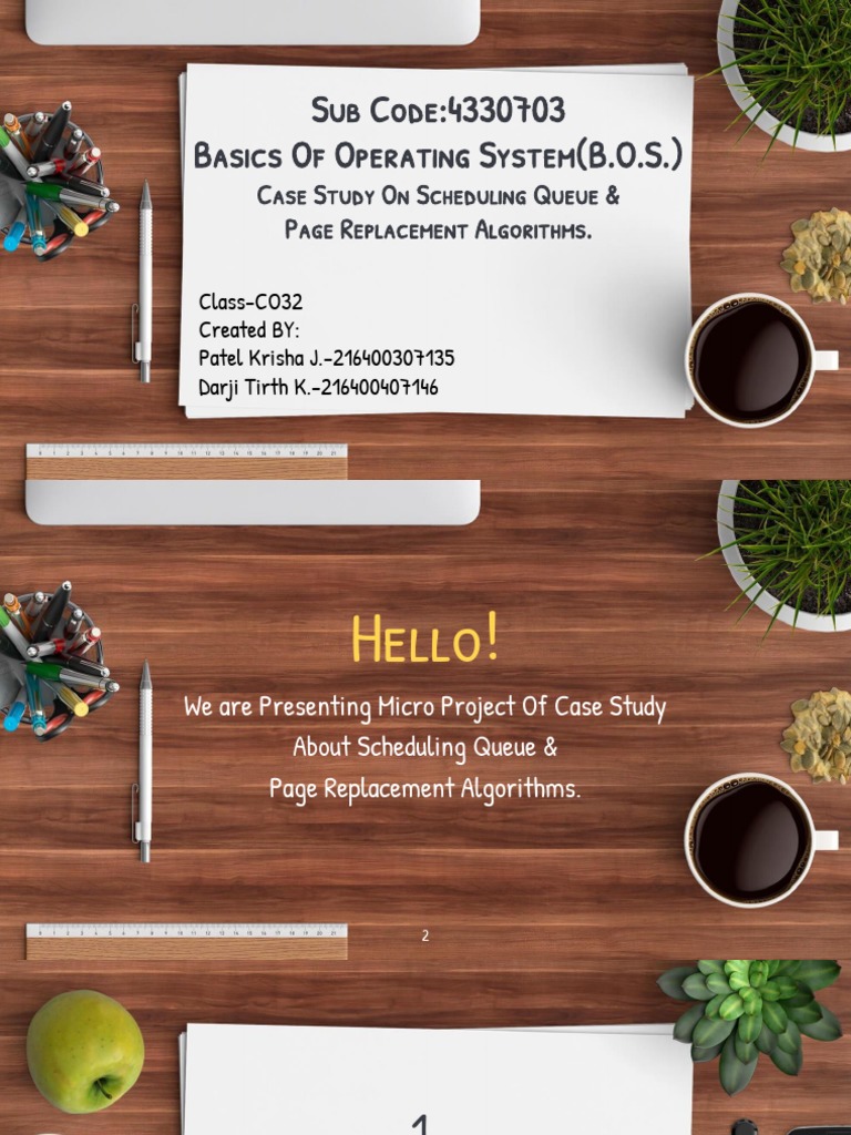 O.S Micro Project | PDF | Scheduling (Computing) | Algorithms And Data Structures