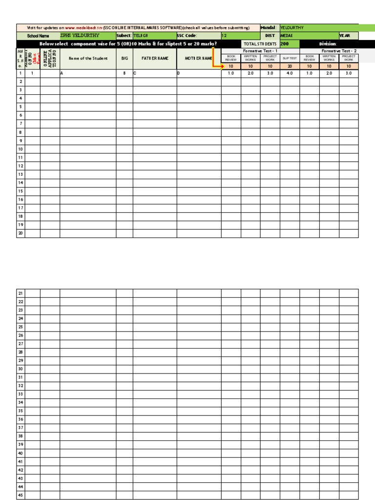SSC Internal Marks Software For May 2022 10.04.2022 | PDF | Educational ...