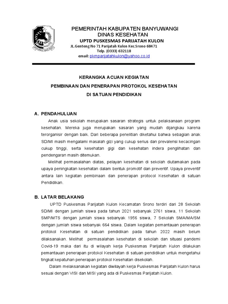 Kak Pembinaan An Penerapan Prokes | PDF