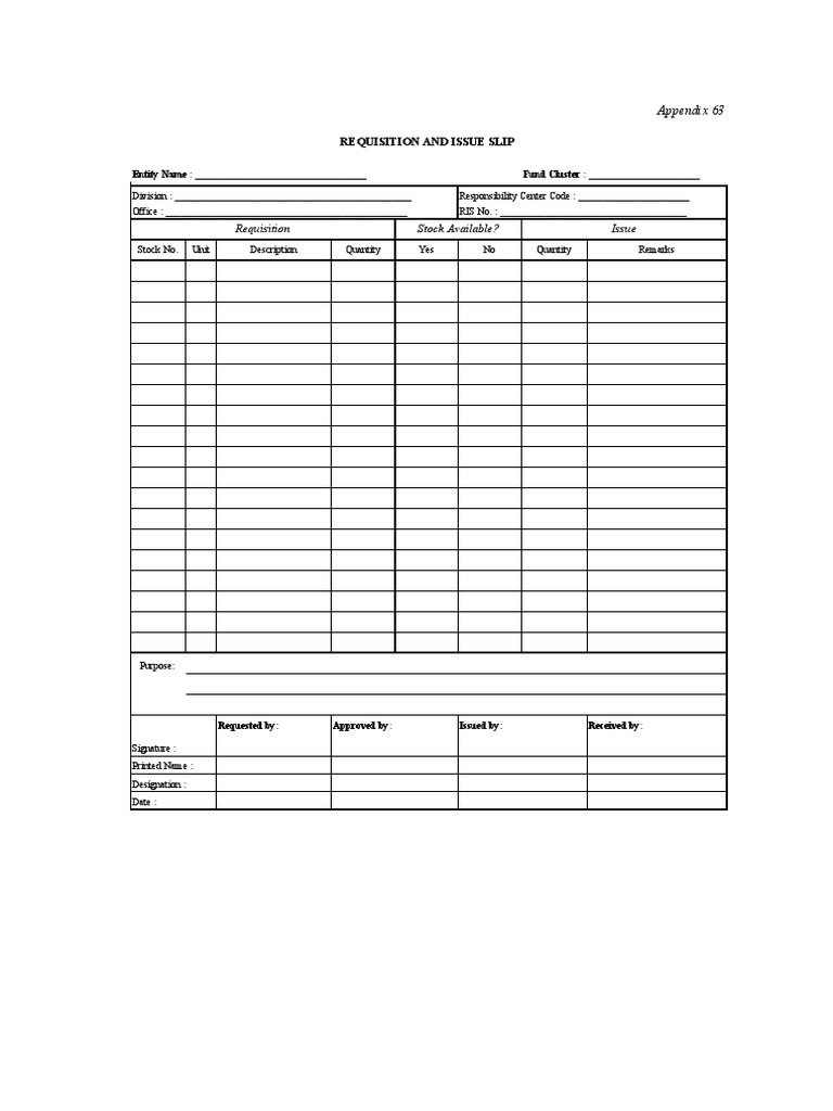 Appendix 63 - RIS | PDF