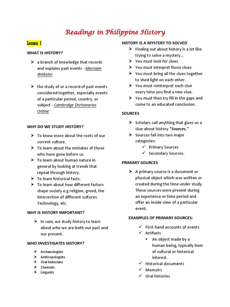 Uncovering Clues from the Past: An Introduction to Key Concepts and ...