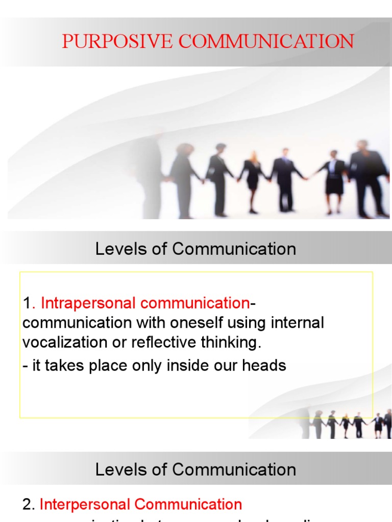 PURPOSIVE COMMUNICATION - Module2 | PDF | Communication | Interpersonal Communication