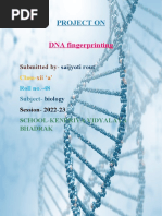 Dna Fingerprinting Investigatory Project 2024-25 Class-12 | PDF | Gel ...