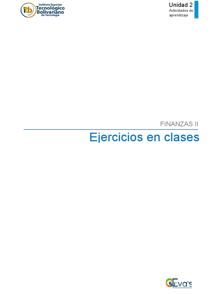 Ejercicios en Clases | PDF | Inversiones | Dinero