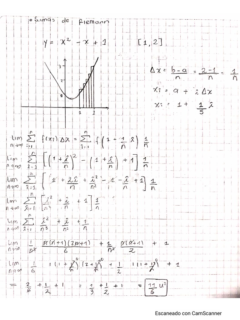 Suma de Riemann | PDF