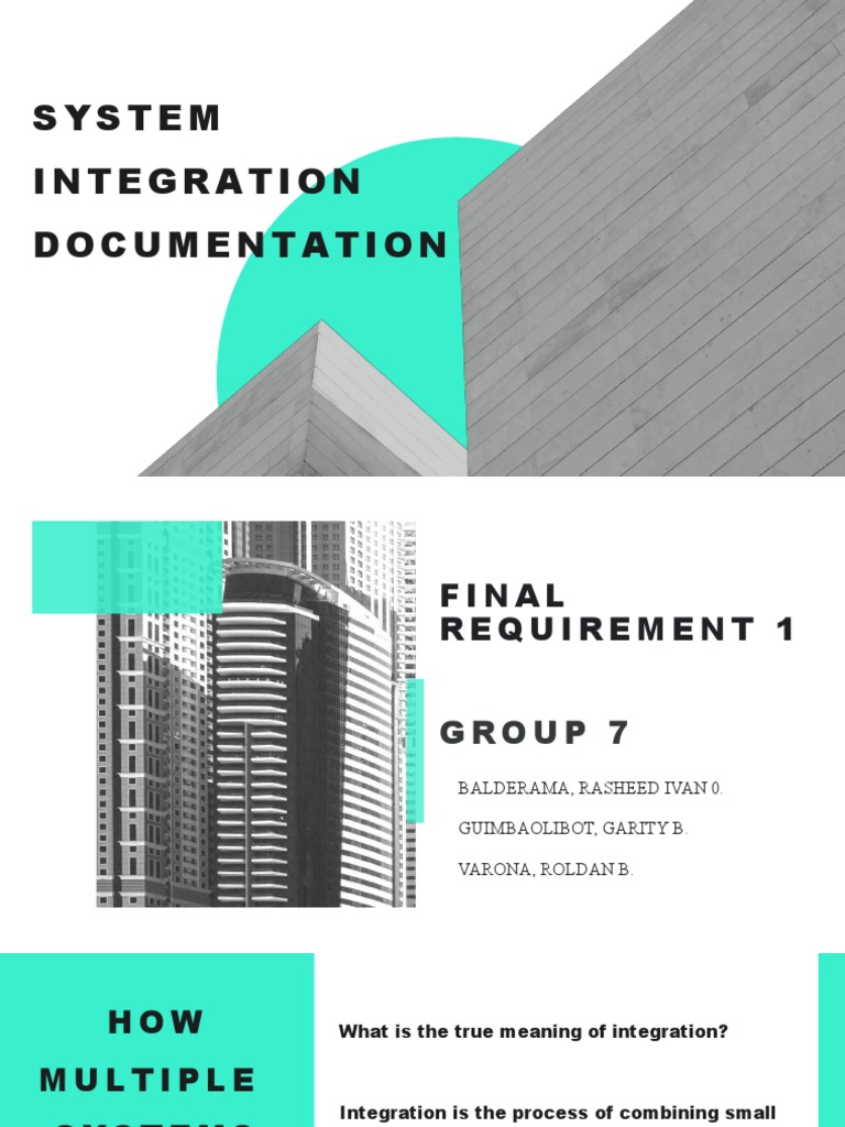 Final Req 1 System Integration Documentation | PDF | Databases | System