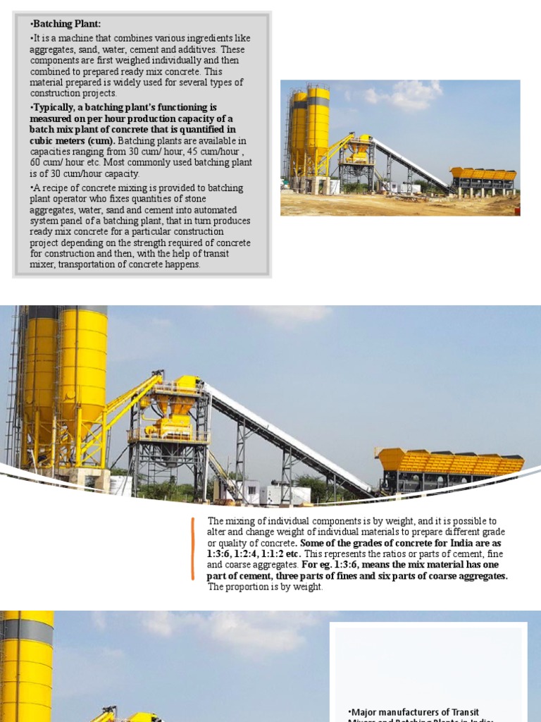 Batching Plant Process Overview | PDF | Home & Garden | Science ...