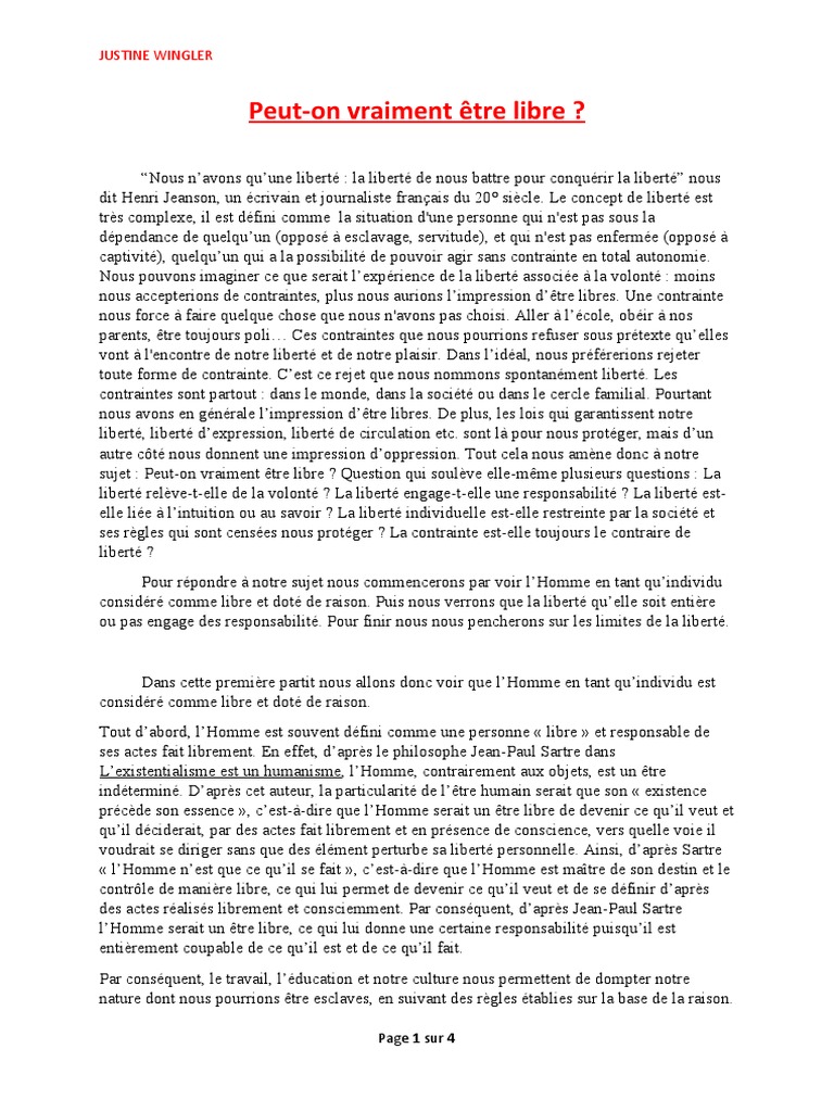 Liberté et Responsabilité de l'Homme | PDF | Liberté | Bonheur