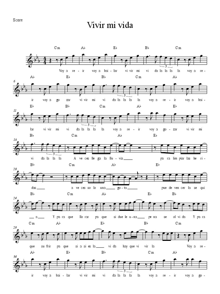 Vivir Mi Vida | PDF