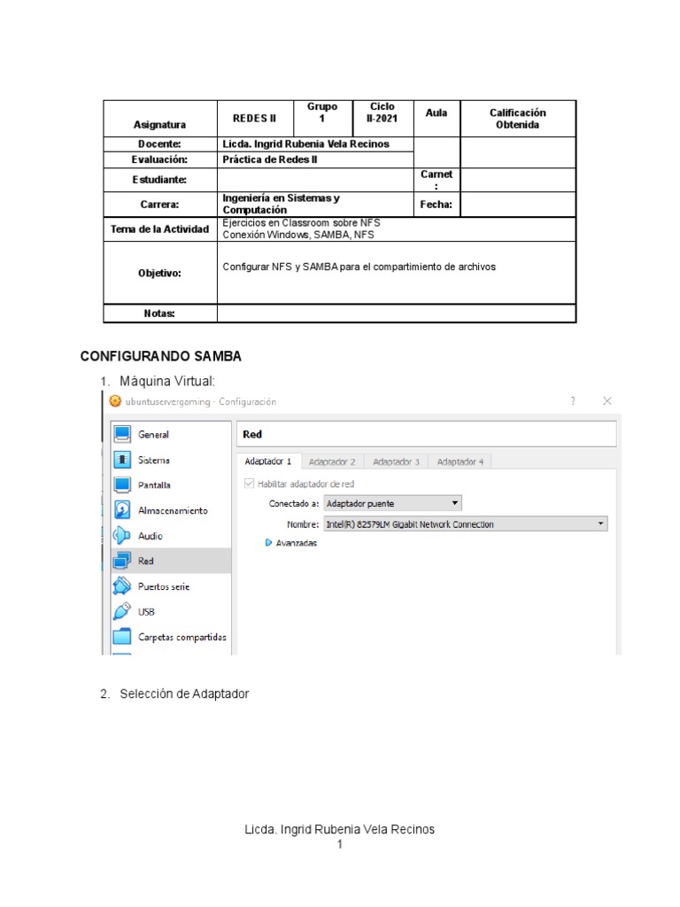 Configurando NFS y Samba | PDF | Archivo de computadora | Microsoft Windows