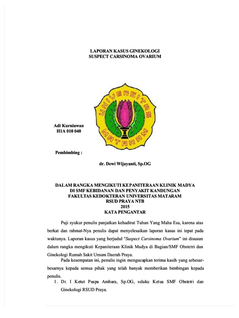 PDF Lapsus Ca Ovarium - Compress | PDF