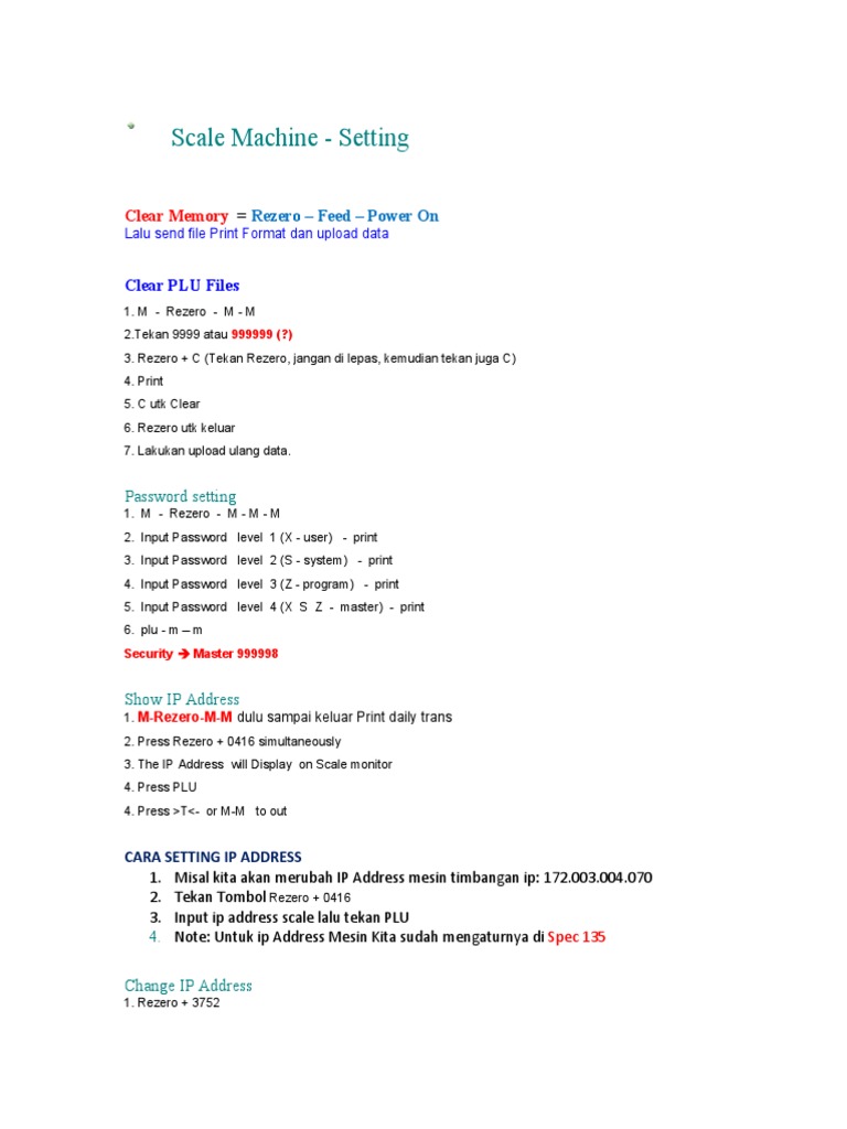 Guidance DIGI Scale Machine | PDF | Computing | Computer Hardware