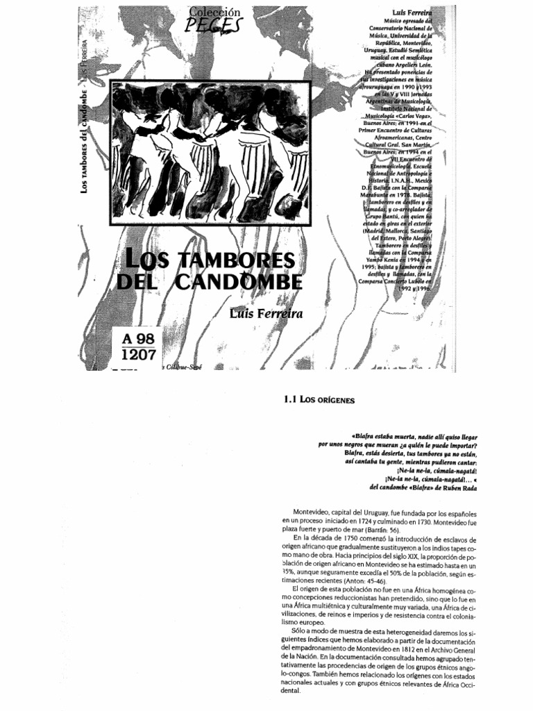 Luis Ferreira Los Tambores Del Candombe | PDF