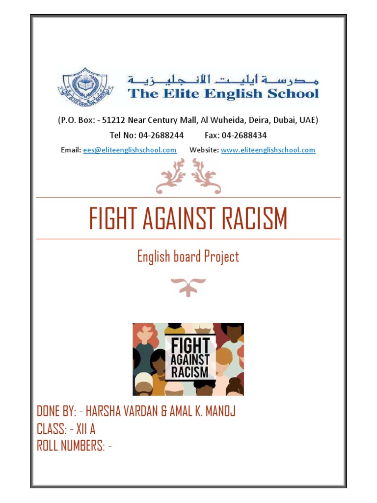 Fighting Racism Through Education: A School Project Analyzing Racist ...