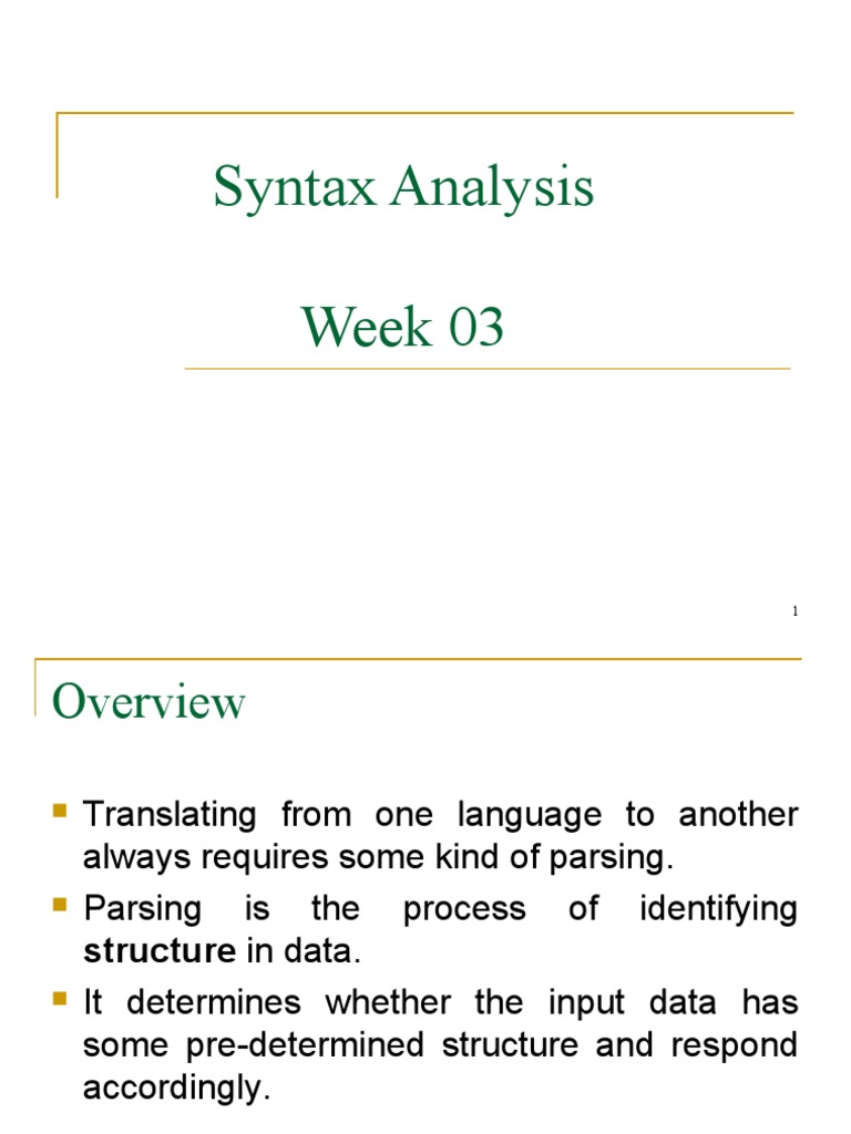Syntax Analyzer | PDF | Parsing | Syntax Syntax Analyzer | PDF | Parsing | Syntax
