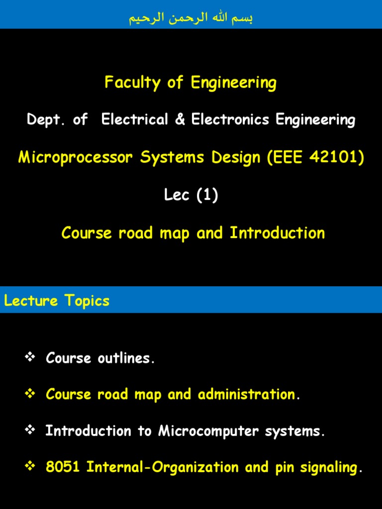 Microprocessor Systems Design (EEE 42101) - Lec | PDF | Input/Output | Central Processing Unit