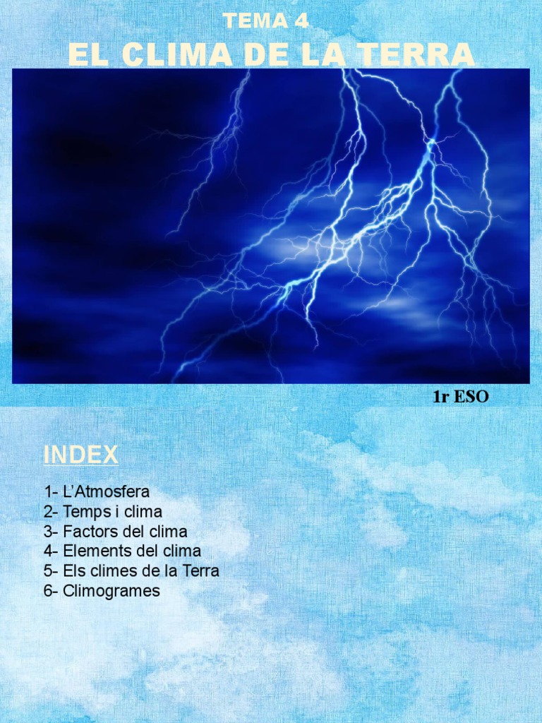 Còpia de T. 4 - El Clima de La Terra | PDF