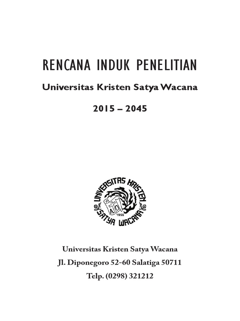 BP3M-Surat48 1 Lampiran 1 RIP UKSW 2015-2045 | PDF