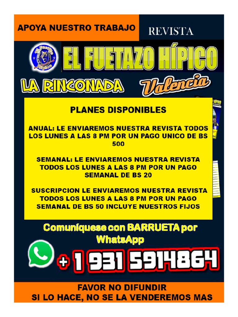 El Fuetazo Hipico LR Domingo 15 Enero 2023-2 | PDF