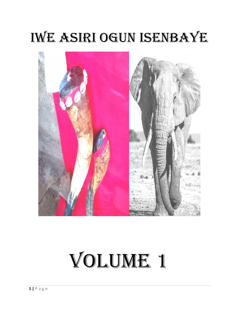 Iwe Asiri Ogun Isenbaye... Volume 1 | PDF | Language Arts & Discipline | Wellness