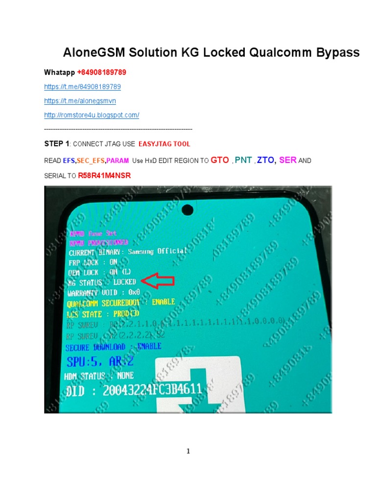 Tutorial KG Locked Qualcomm | PDF