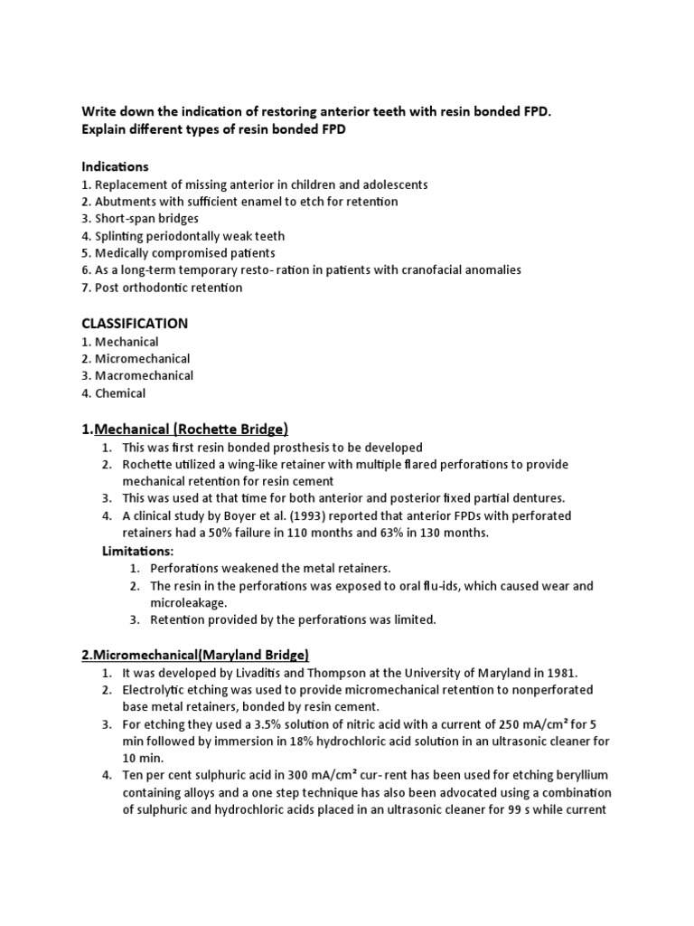 FPD Prostho Answer | PDF | Chemical Substances | Materials