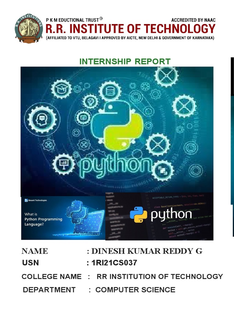 Intership BKK | PDF | Python (Programming Language) | Variable (Computer Science)