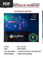 Industrial Training Report of Internshala | PDF | Python (Programming ...