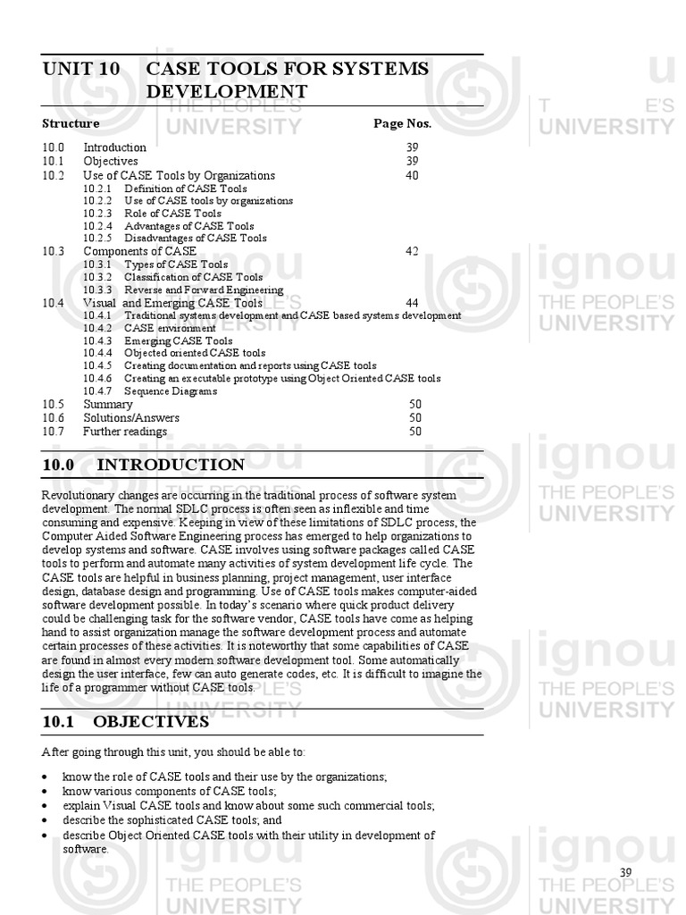System Analysis And Desing Ignou Bca Sem 3 Pdf Class Computer Programming Use Case