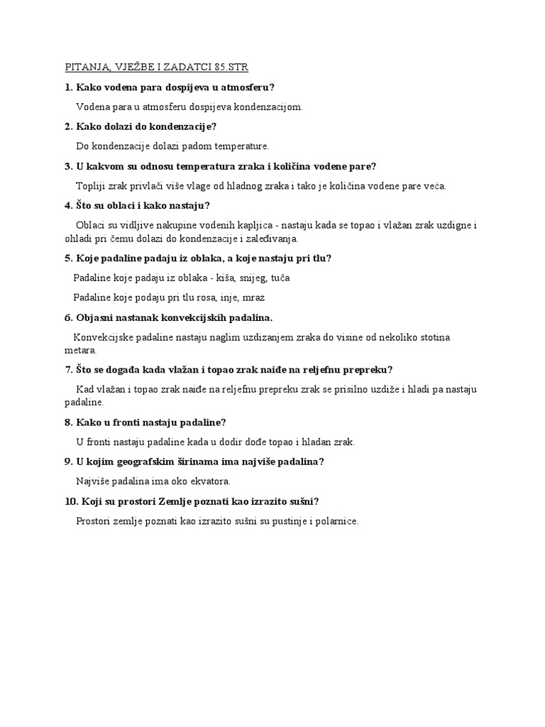 Geografija Zadatak 3. | PDF