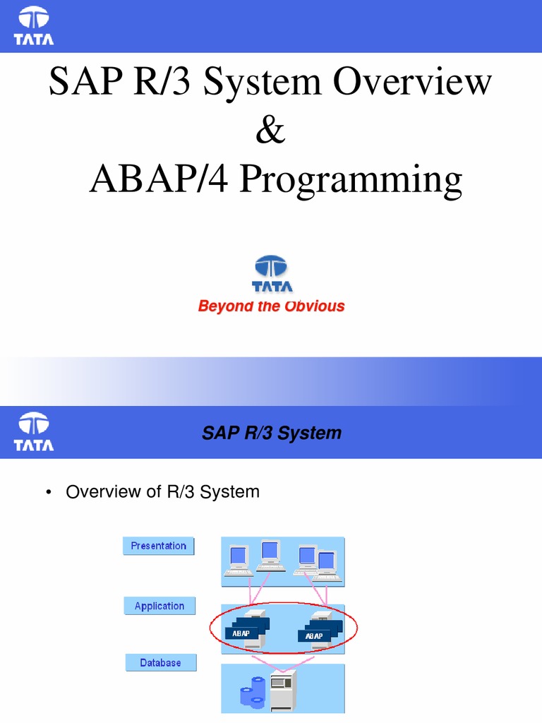 0 ABAP Overview - 2hrs | PDF | Areas Of Computer Science | Information ...