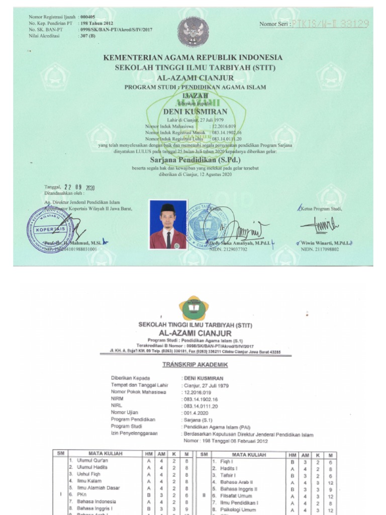 Ijazah S1 | PDF