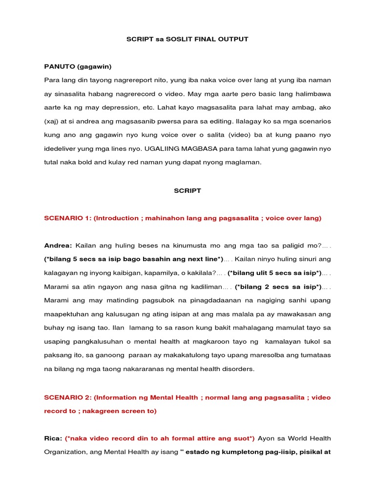 SOSLIT SCRIPT Final-Output | PDF