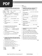 Grammar Quiz Unit 3 (3-3) Group B | PDF | Grammar | Linguistics