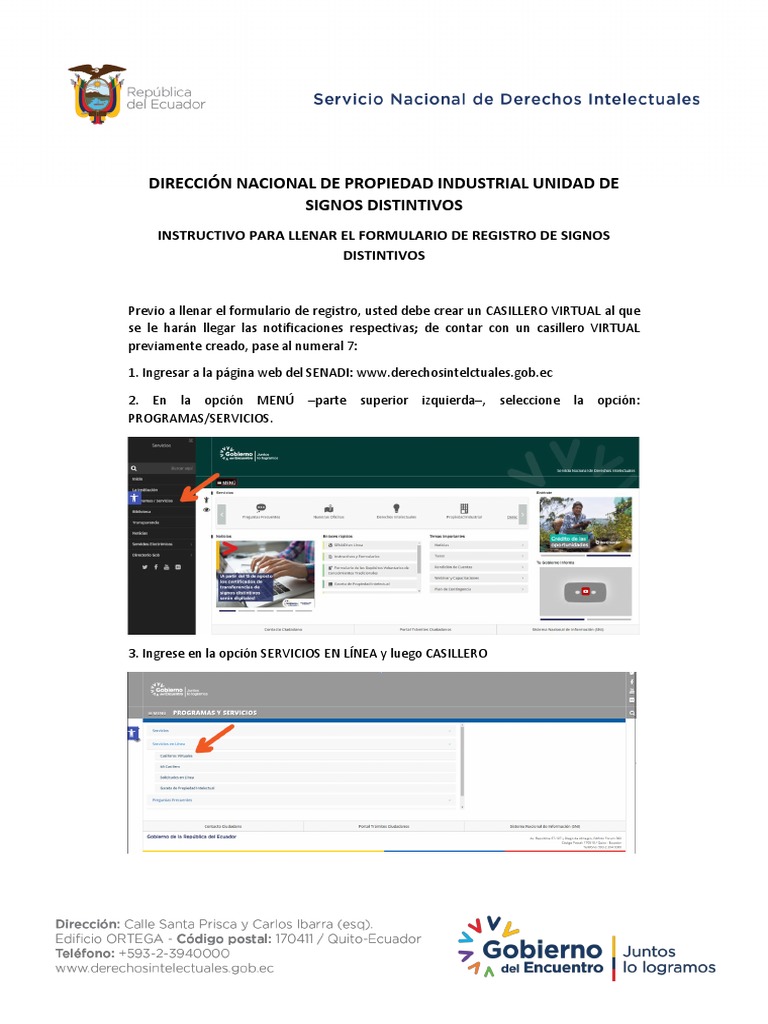 Instructivo para Llenar El Formulario de Registro de Signos Distintivos | PDF | Marca | Diseño